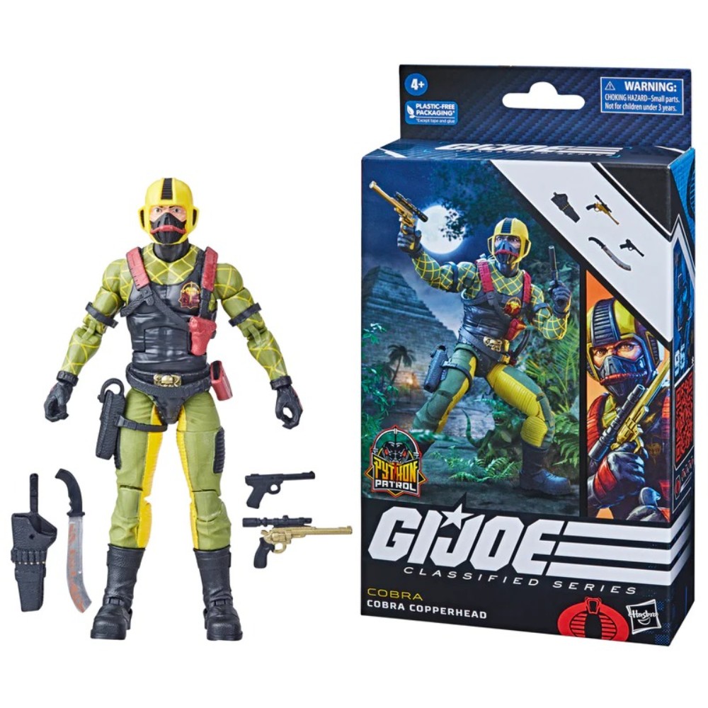 G.I. Joe Classified Series Python Patrol Cobra Officer, Copperhead and ...