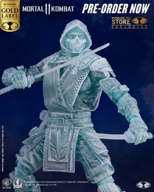 McFarlane Mortal Kombat Gold Label Scorpion 'Frostbite Edition' Exclusive