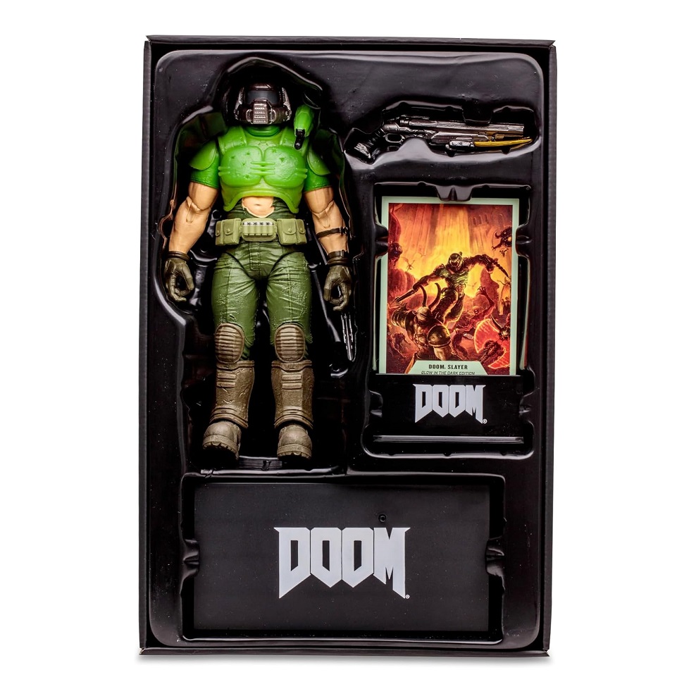 McFarlane Doom! Gold Label Exclusive Doom Slayer, Glow in the Dark Edition