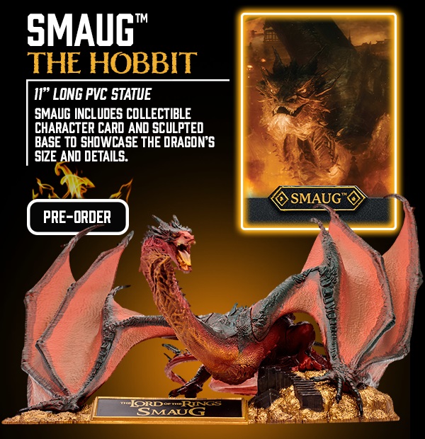 McFarlane Dragons Smaug from The Hobbit and Hungarian Horntail from ...