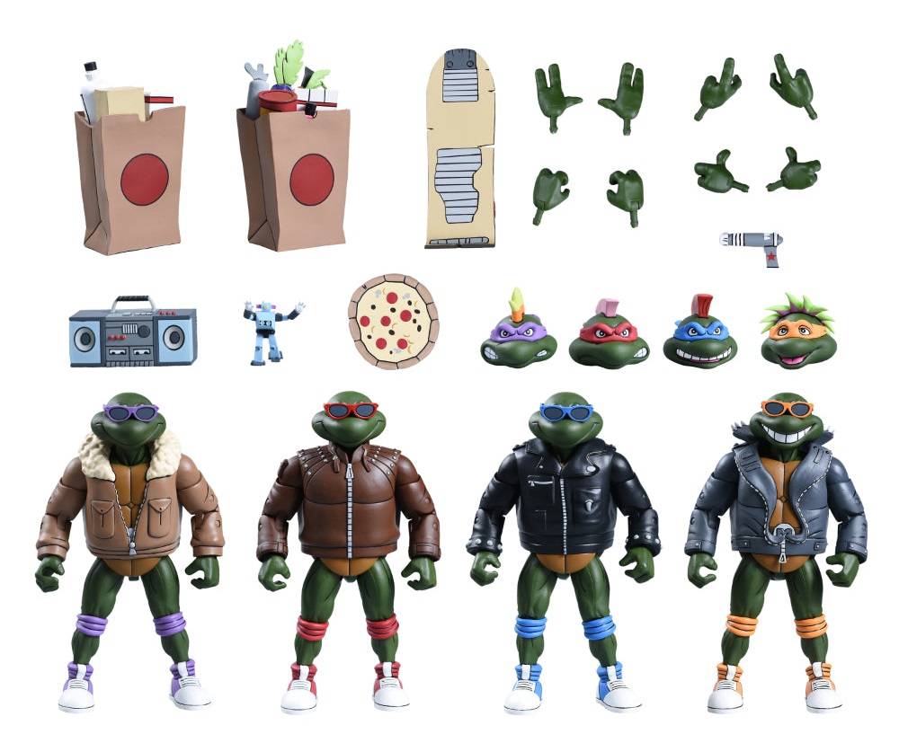 NECA Haulathon Teenage Mutant Ninja Turtles Punk Turtles 4-Pack