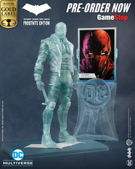 McFarlane Gold Label Exclusive 'Frostbite Edition' releases of Red Hood ...