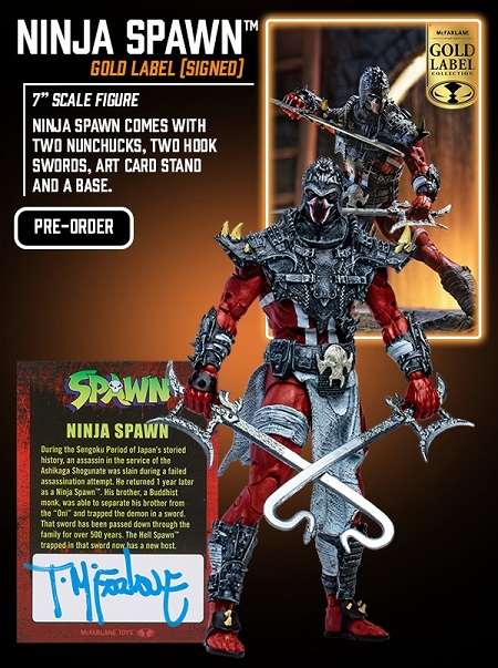 McFarlane Gold Label Ninja Spawn Variant Exclusives