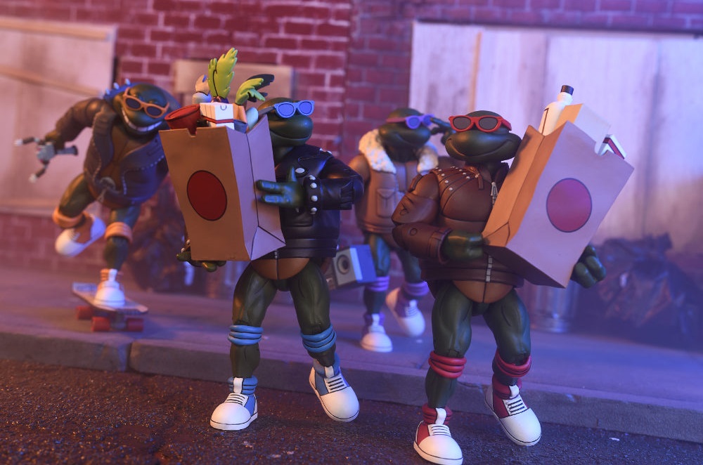 NECA Haulathon Teenage Mutant Ninja Turtles Punk Turtles 4-Pack