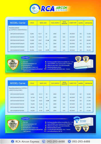 Installation Air condition Carrier | RCA AIRCON EXPRESS