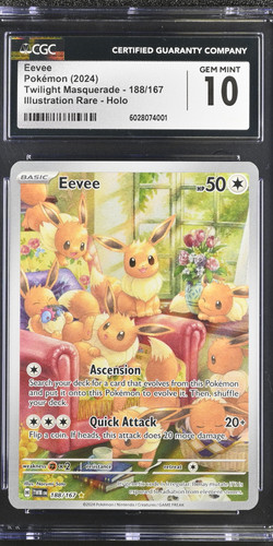 Pokémon English Eevee 188/167 2024 Twilight Masquerade - TWM EN ...