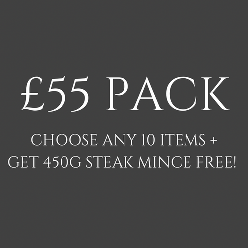 £55 PACK - CHOOSE 10 ITEMS + GET 450G STEAK MINCE FREE | W & J Sloan