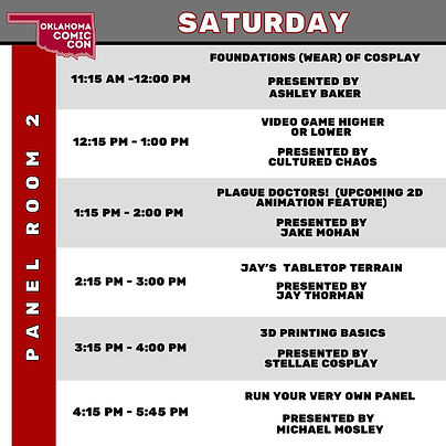 Program | Oklahoma Comic Con