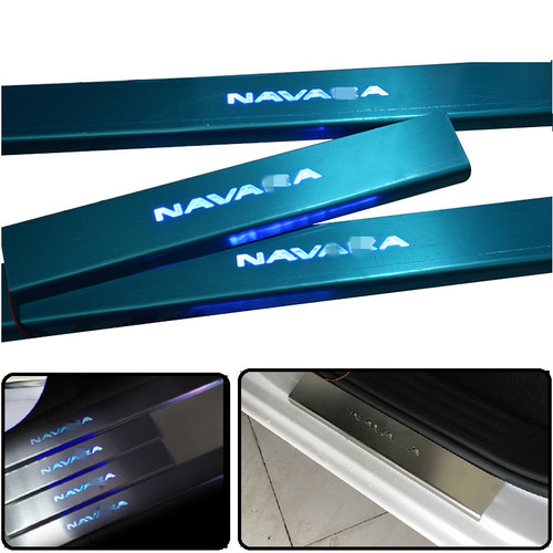 Nissan Navara LED Door Sill Plate | africalonghorn