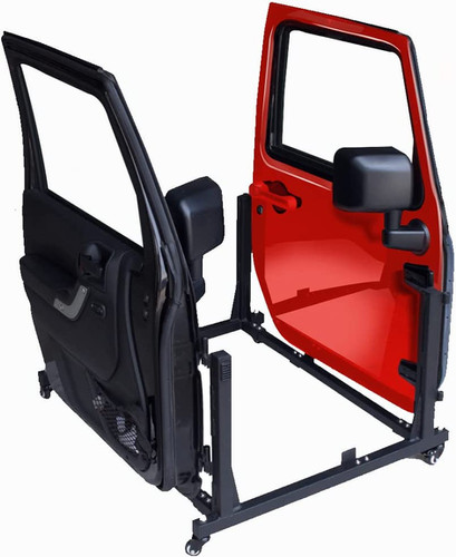 Jeep Wrangler Door Storage Rack Cart | africalonghorn