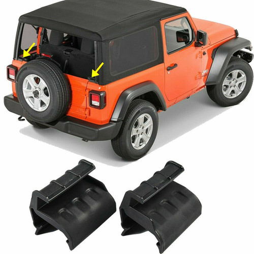 JK Soft Top Rear Window Clips Retainer Brackets (Left & Right ...