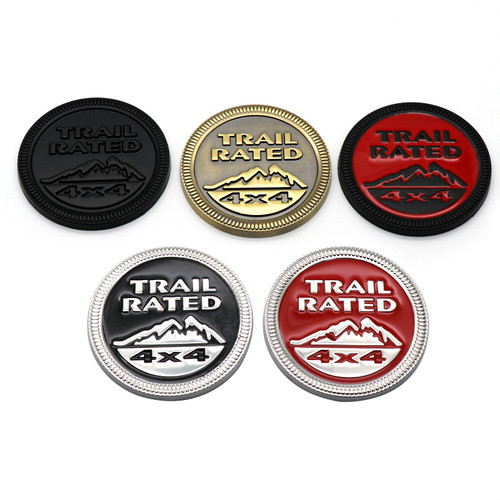 Jeep Trail Rated Metal Emblem Badge | africalonghorn