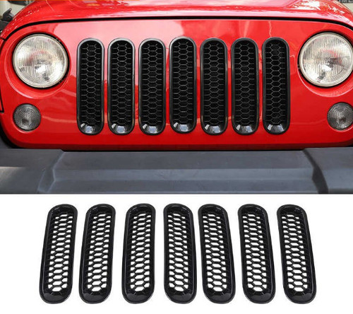JK Front Grille Honeycomb Cover Insert Mesh w/o lock hole | africalonghorn