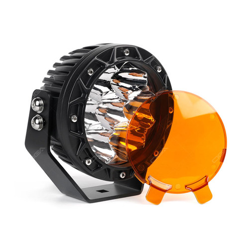 5" 35W spot beam round LED spot light with Amber Cover -Pair ...