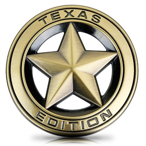 TEXAS STAR Metal Badge | africalonghorn