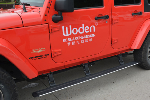 JKU 4-Door Electric Side Step for Jeep Wrangler with 3 bracket arms ...