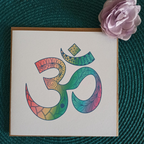 Om card | Crafty Nib