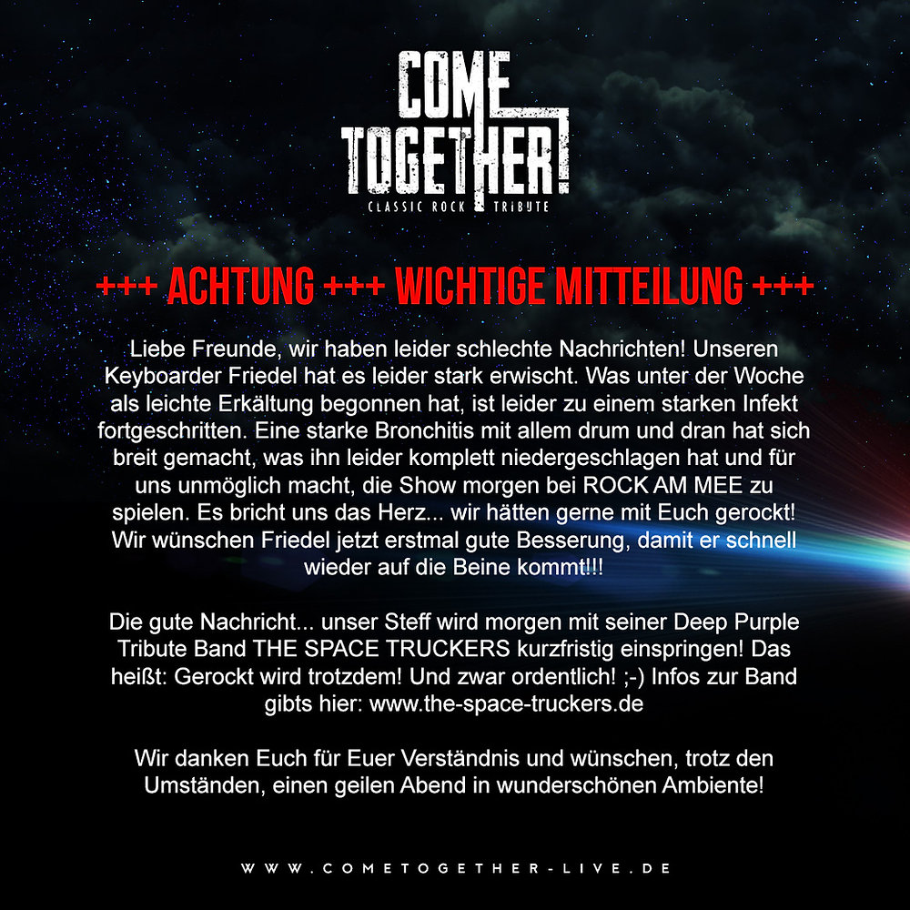 ACHTUNG +++ WICHTIGE MITTEILUNG
