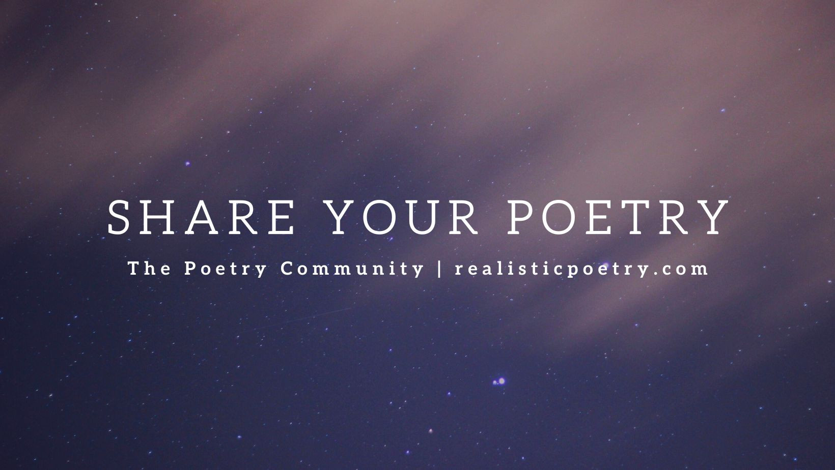 Realistic Poetry International / Community Page for Poets
