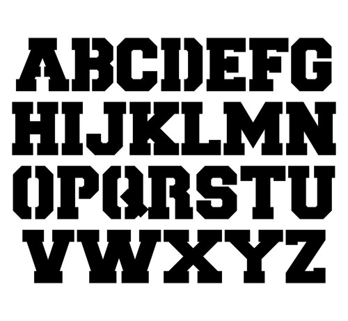 Freshman Font (Custom Text) Stencil | Streets Workshop