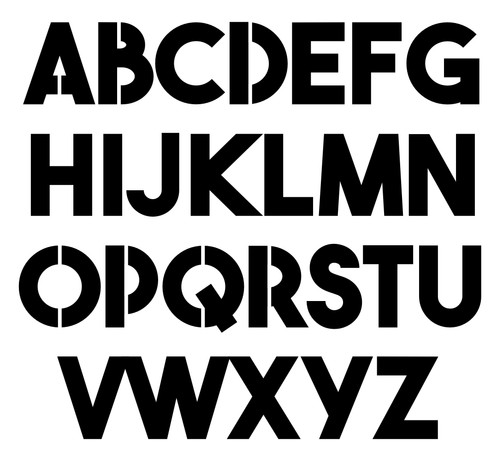 The Bold Font (Custom Text) Stencil | Streets Workshop
