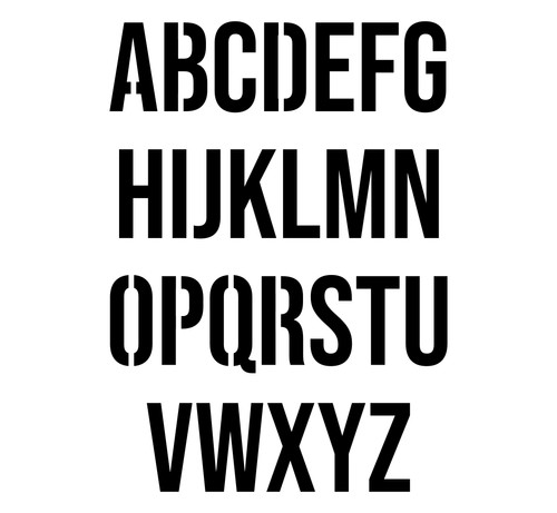 Bebas Neue Font (Custom Text) | Streets Workshop Craft Stencils Custom ...