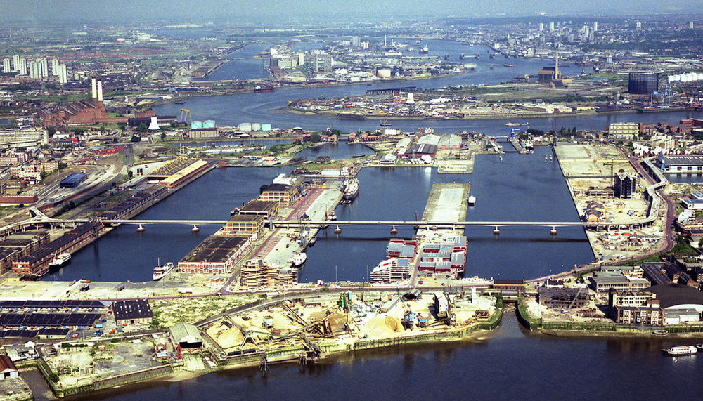Evolution of the London Docklands through to 1990