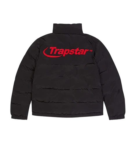 Trapstar Hyperdrive Puffer Jacket - Black / Red | Drip N Drown UK
