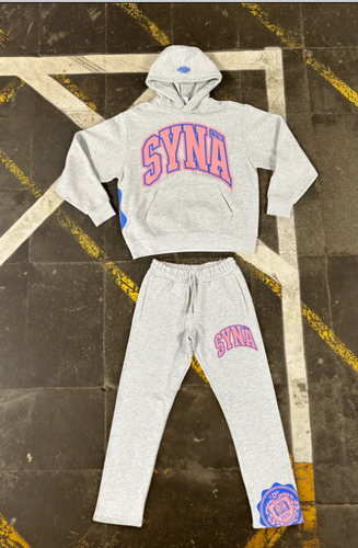 Syna world Crest Tracksuit - Grey | Drip N Drown UK