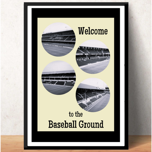 A4 Framed Baseball Ground Print | DU CIC