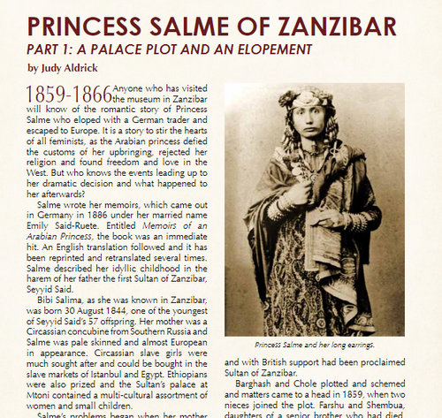 Princess Salme of Zanzibar | HistoryofEastAfrica