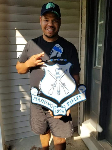 Pershing Rifles Plaque | Never Enuff Wood