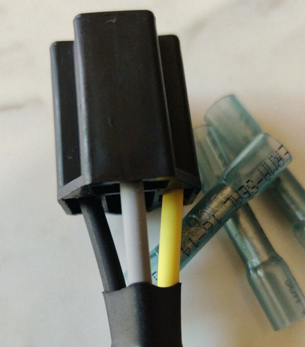 Headlight Connector H4 bulb , 7" long wire. 14 gauge. OEM electrical ...