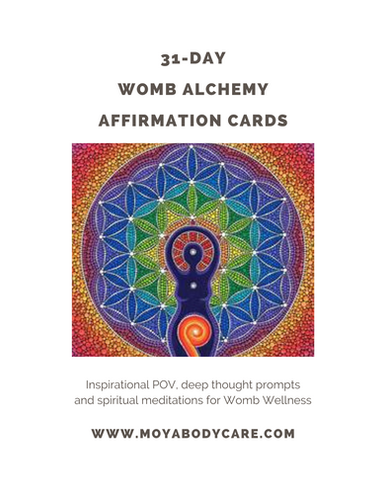 31-Day Womb Alchemy Affirmation Cards | Moya Body Care