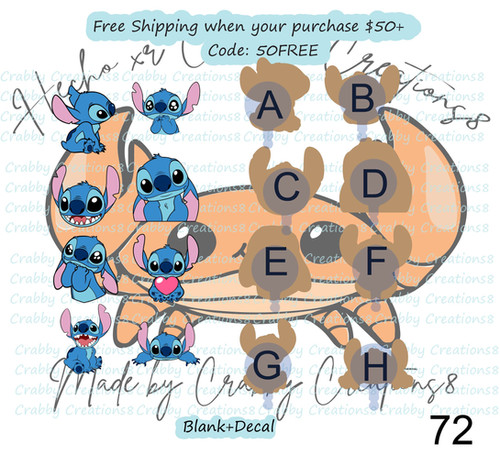 Stitch Badge Blank+ Decal [72] | crabby creations