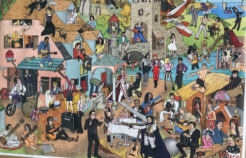 VISUAL HISTORY OF MUSIC POSTER | what goes on wildwoo