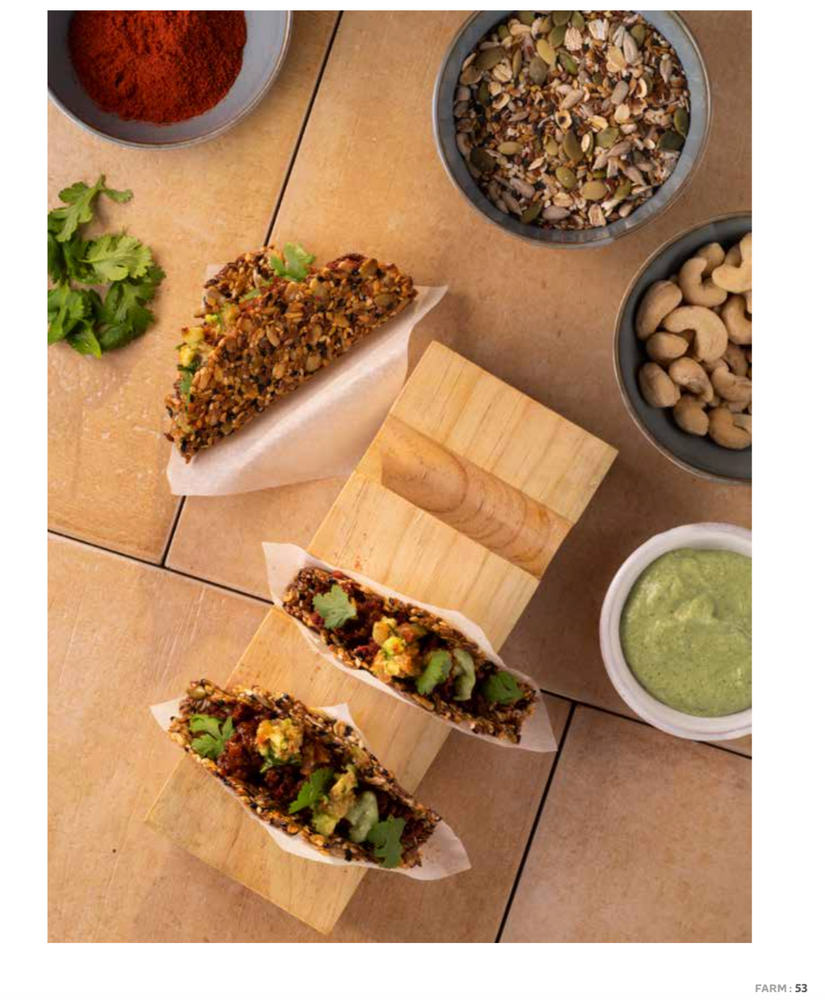 "GLO Raw Tacos" published in the Salt Mauritius Cookbook