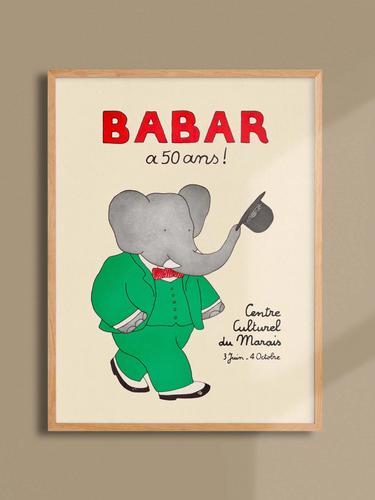 Affiche collection Babar | MaisonLeroux