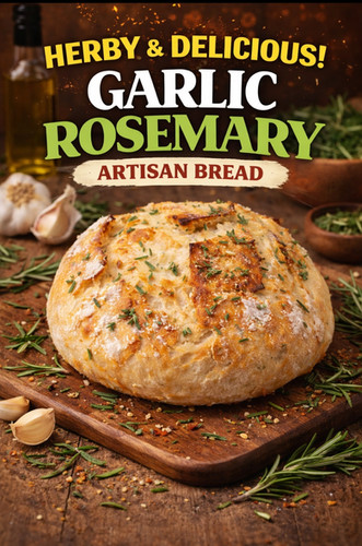 Garlic Rosemary - Artisan Bread | Quack Patch Homestea