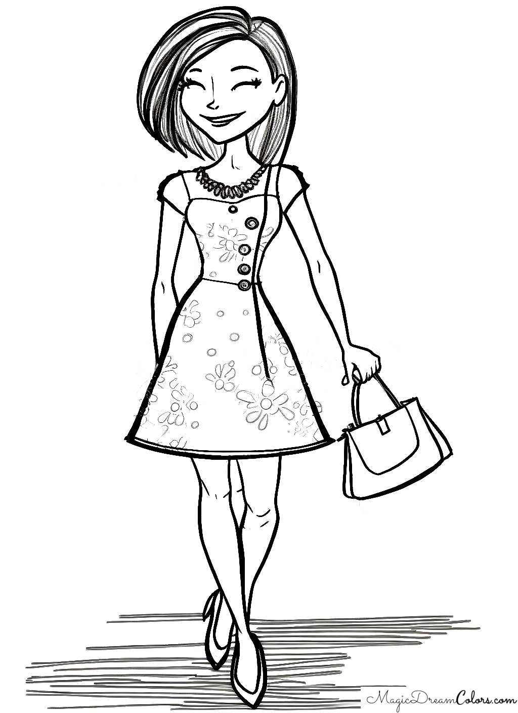 Topmodel Malvorlage | | MagicDreamColors