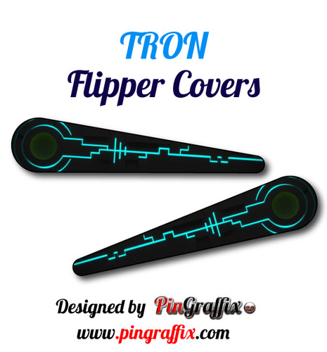 TRON Pinball Flipper Covers | PinGraffix Pinball