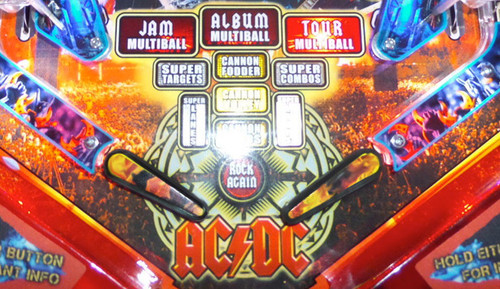 AC/DC Flaming Hot Flipper Flames | PinGraffix Pinball