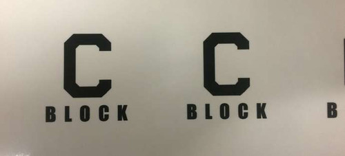 TWD - C Block Decals | PinGraffix Pinball