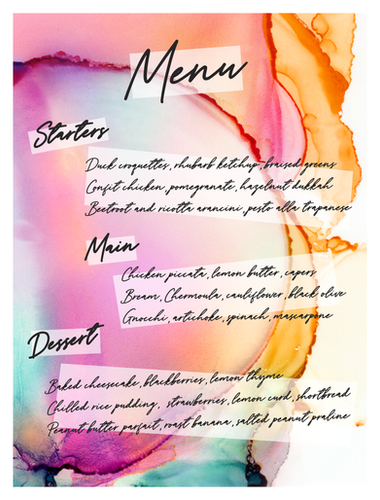 Wedding Menu Design Tips, Ideas + Inspiration | Wedding Planning Tips ...