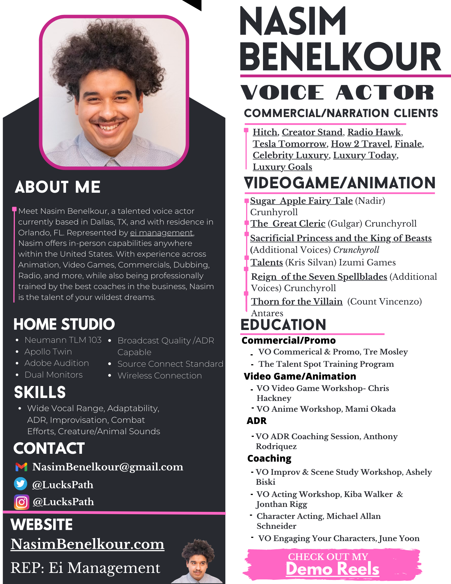 Voice Actor | Nasim Benelkour
