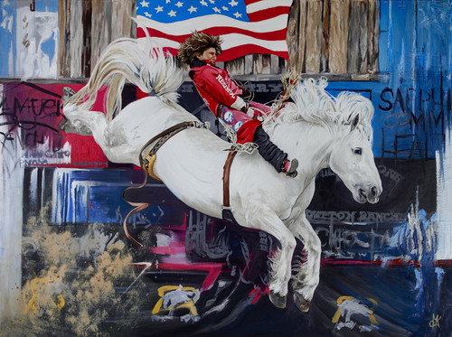 On Cloud 95 | Rocker Steiner Rides Virgil Painting