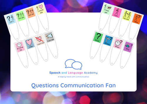 Communication Fan Aid - Question words | Speech and Language