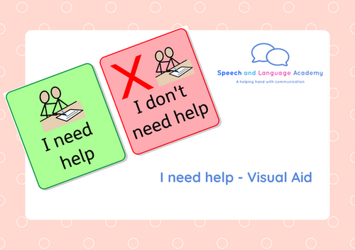 I need help - Communication aid | Speech and Language