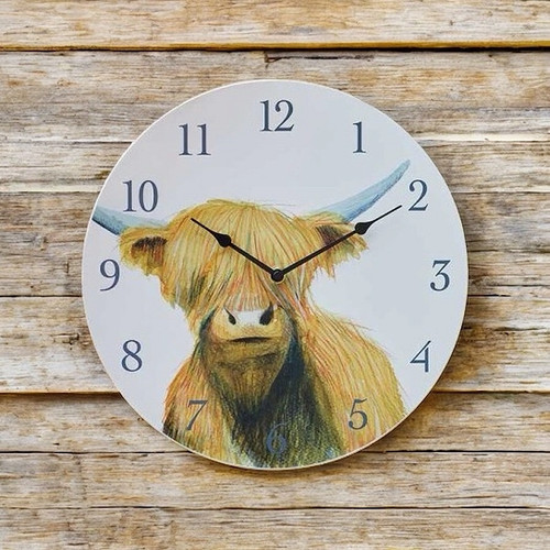 Highland Cow Clock | LGO Home & Garden