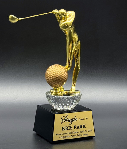 MG2310G Fantastic Gold Metal Golfer | NEW STAR TROPHY